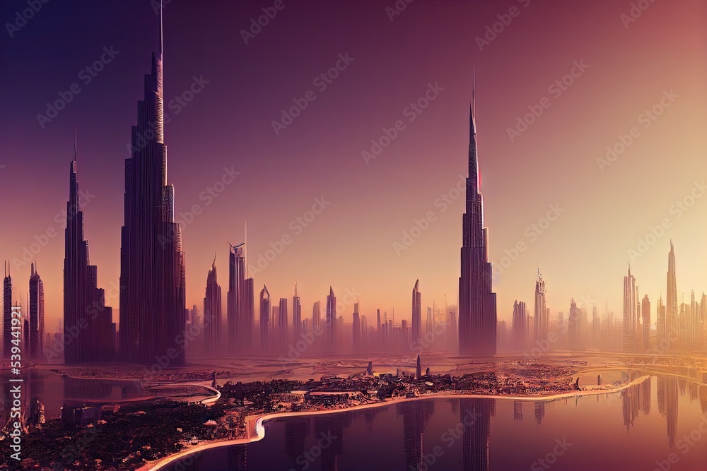 Dubai, United Arab Emirates The city of the future, with the most ...