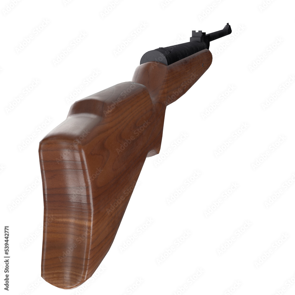 3d rendering illustration of a carabine rifle Stock Illustration ...