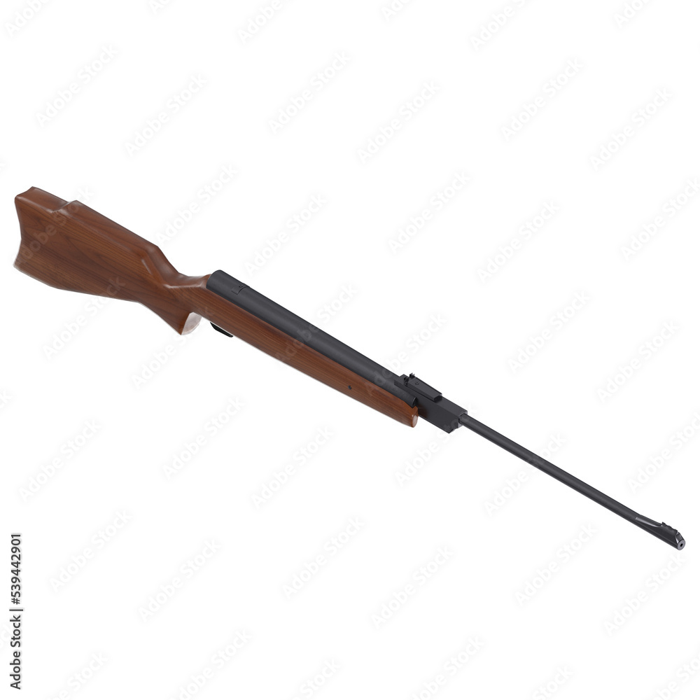 3d rendering illustration of a carabine rifle Stock Illustration ...