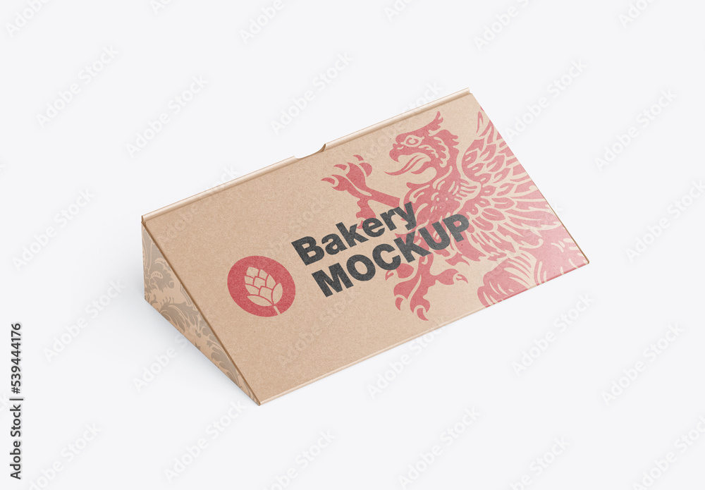 Food Triangle Box Mockup Stock Template | Adobe Stock