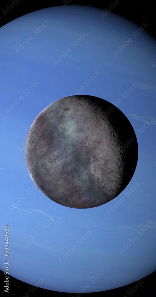 Triton Moon Surface Clipart