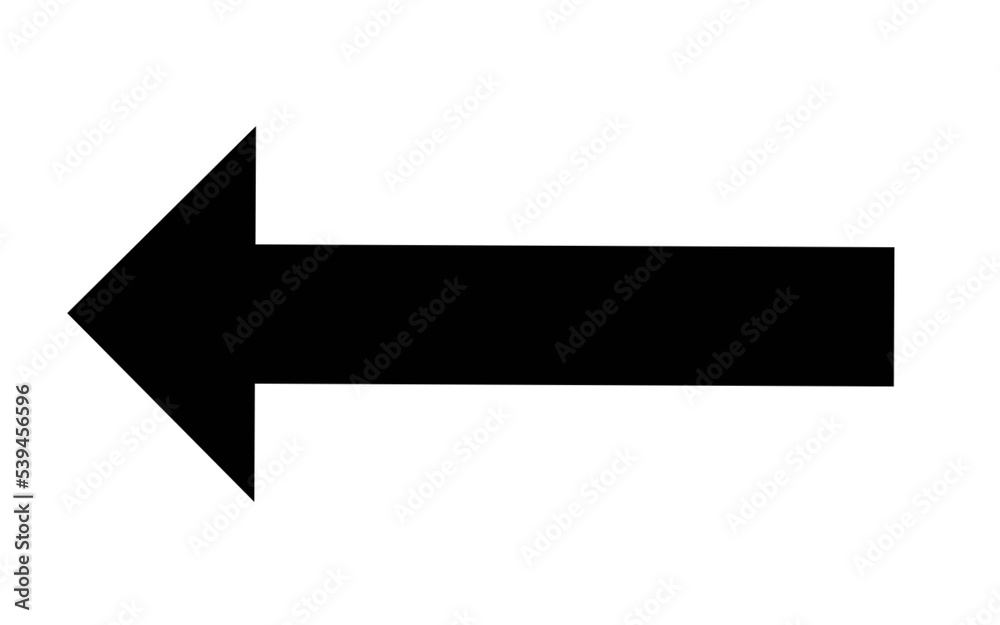 Black Left Arrow Icon