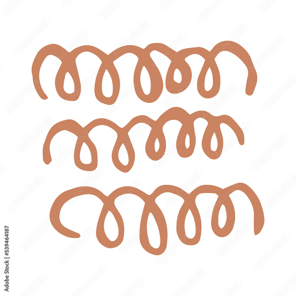 Vector simple abstract doodle style element. Hand draw illustration of ...