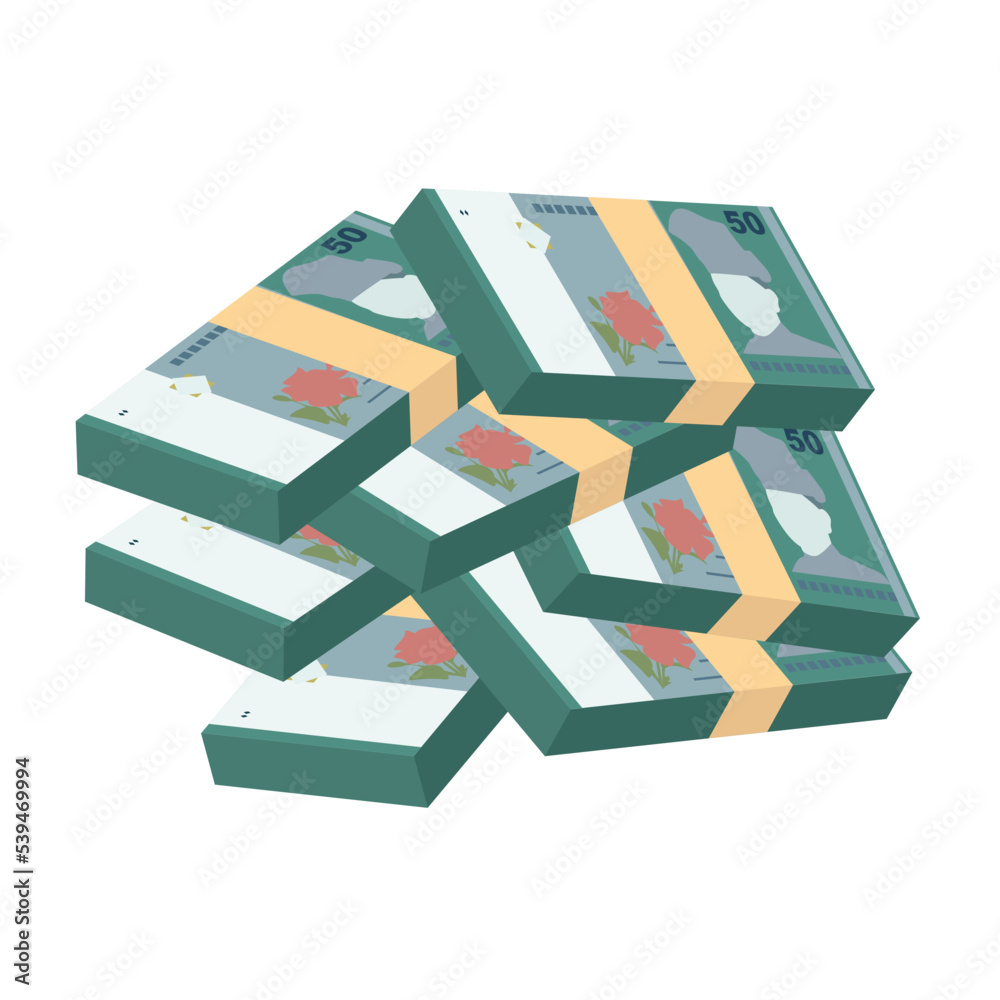 Malaysian Ringgit Vector Illustration. Malaysia money set bundle ...