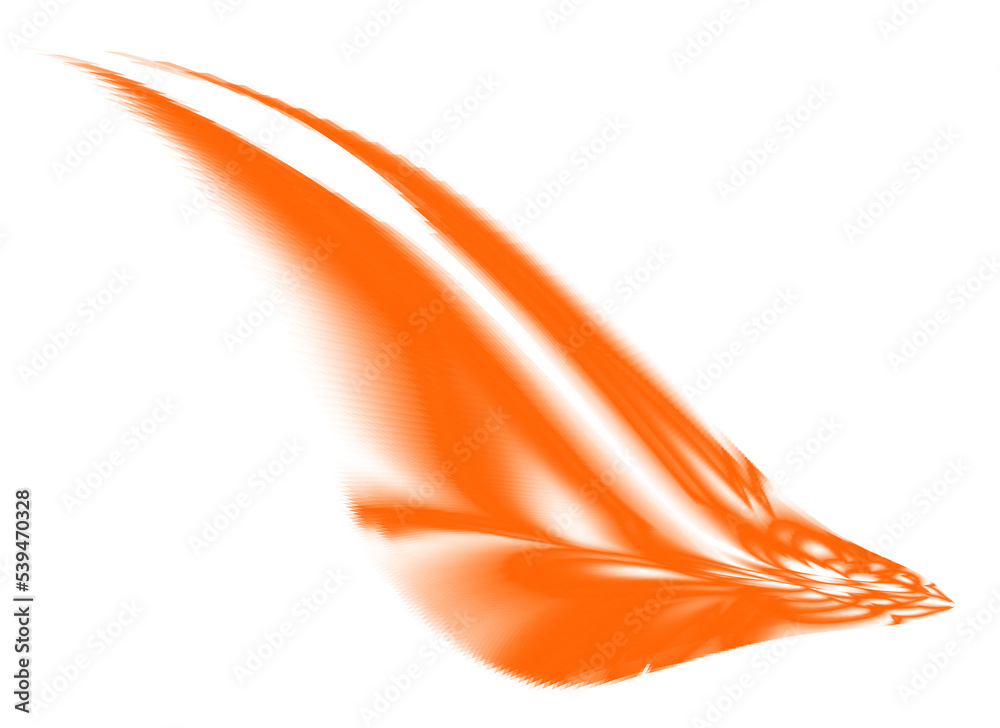 Graphic translucent symbol of flight, fiery bird. Isolated on ...