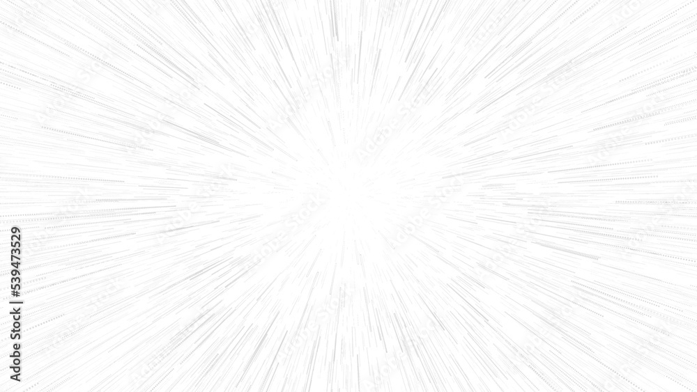 Abstract Comic Hyper Jump Speed lines Star field in Black Isolated ...