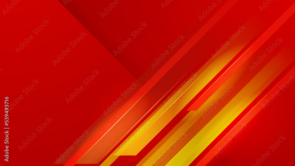 Modern red and orange abstract technology background with digital ...
