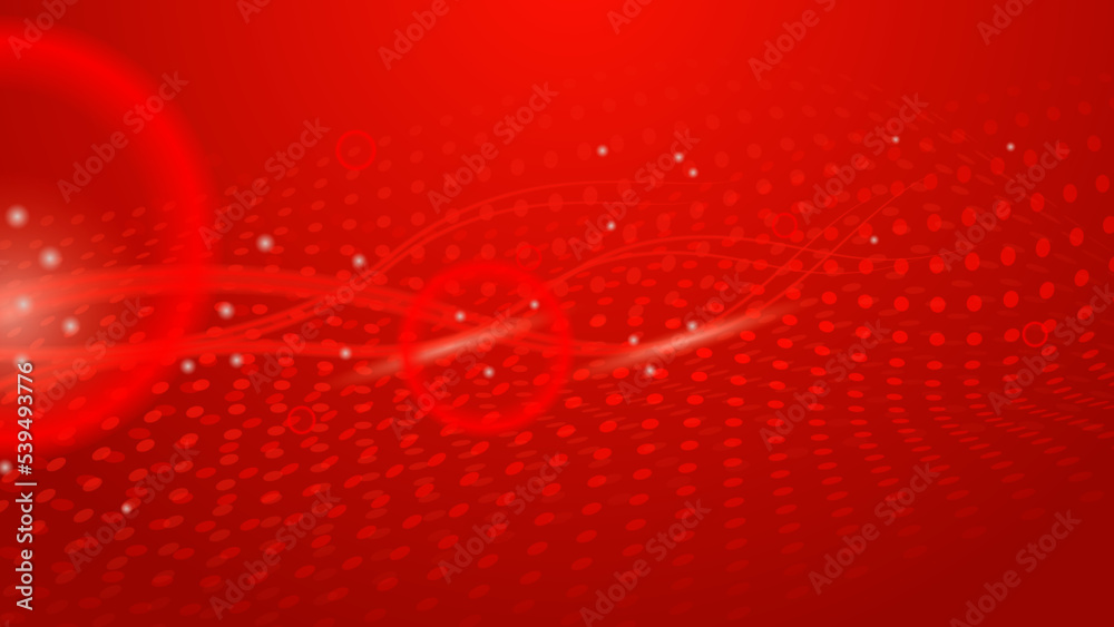 Modern red and orange abstract technology background with digital ...