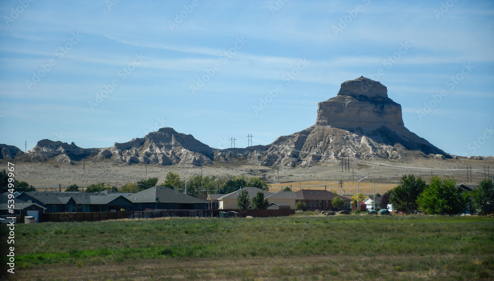 Rock formation, Scotts Bluff National Monument, Gering, Nebraska Stock ...