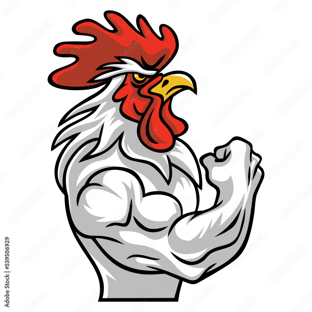 Fighting Rooster Cartoon