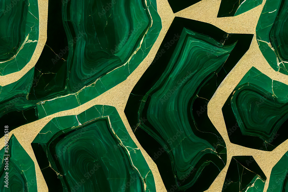 ภาพประกอบสต็อก abstract marble green background. Marbling artwork ...