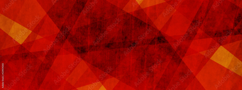 Abstract red background with geometrical shapes, stylist geometric line ...