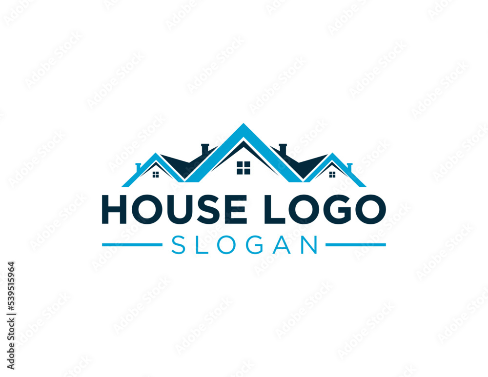 Logo design about house or building on white background. created using ...