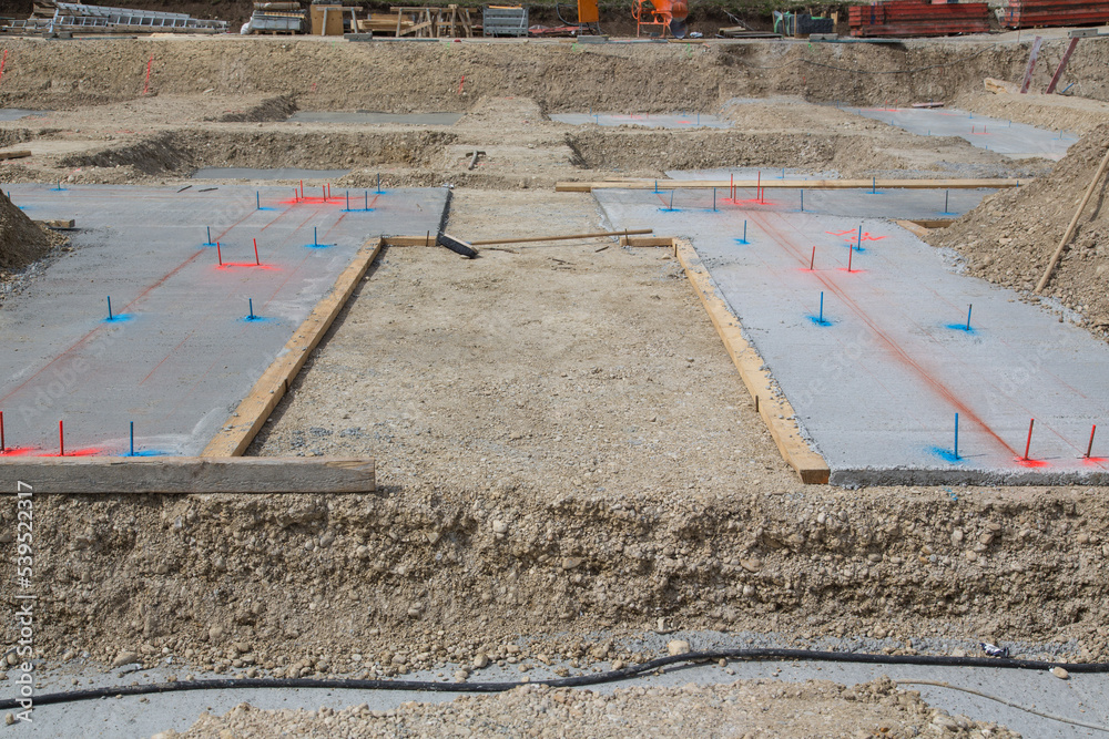 On site: Working at the basement - installation of underground ...