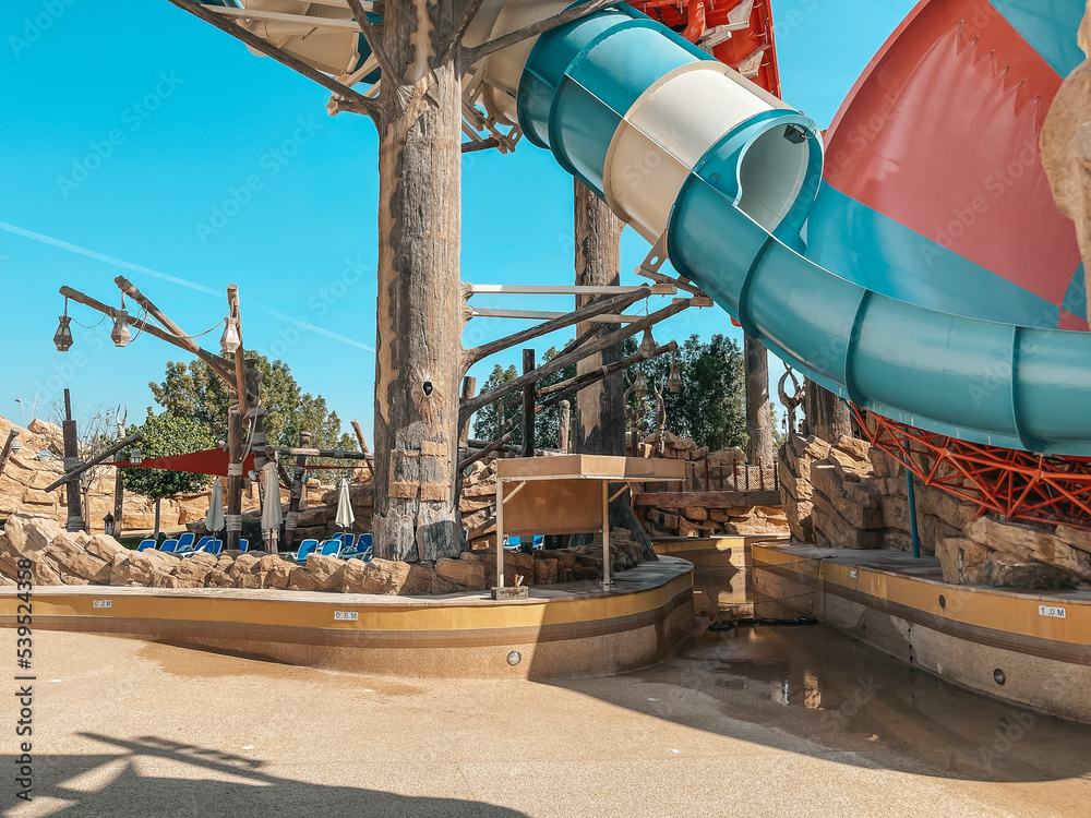 Yas Waterworld theme park at the Yas Island in Abu Dhabi - Yas ...