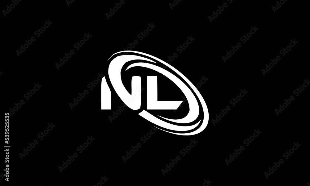 LN, NL Alphabets Letters Logo Monogram Stock Vector | Adobe Stock