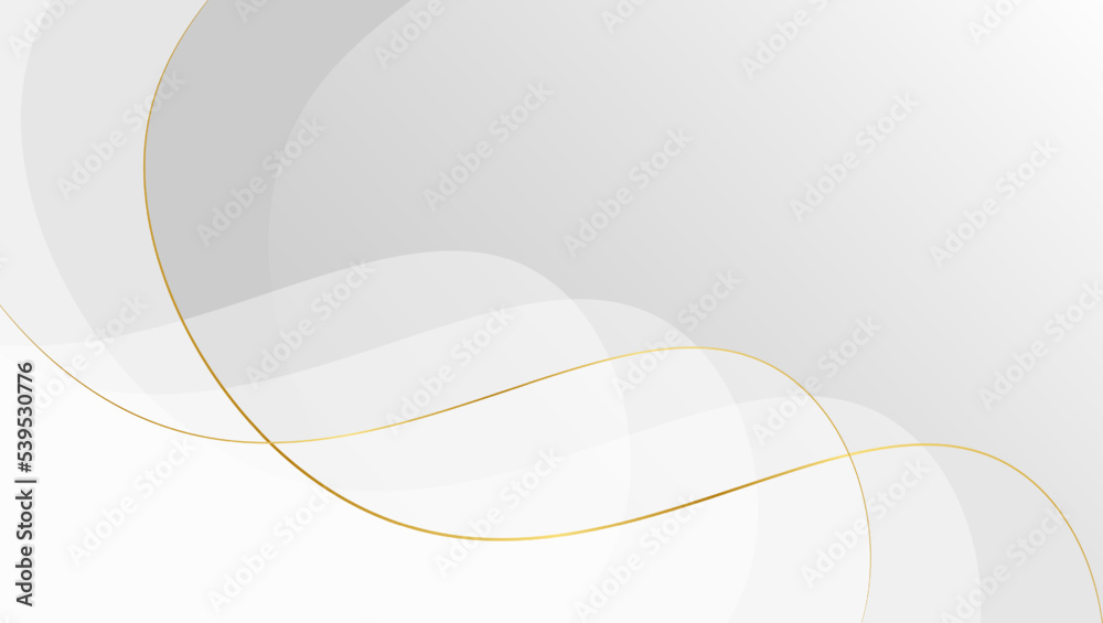 Beautiful white background with golden lines shapes Stock Vector ...