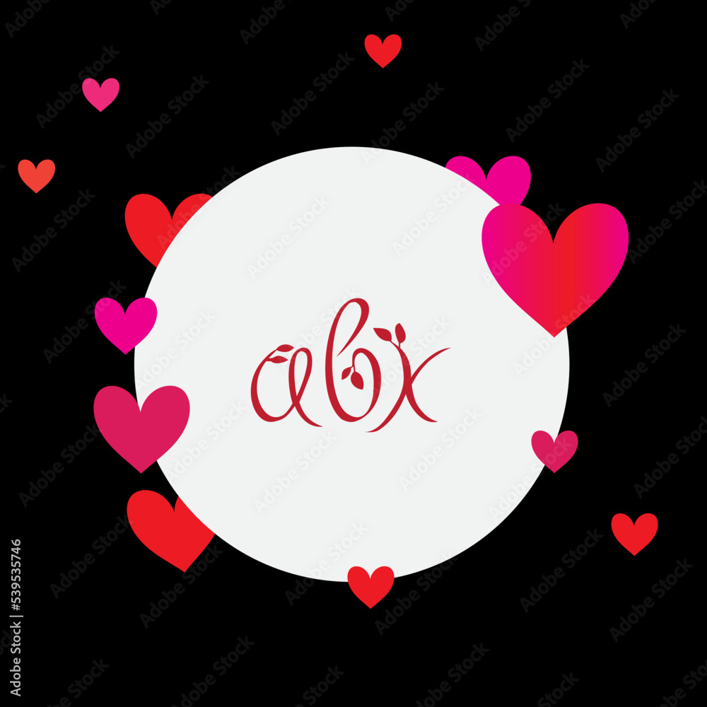 ABX floral Letter. ABX floral letter with love . ABX letter with love ...