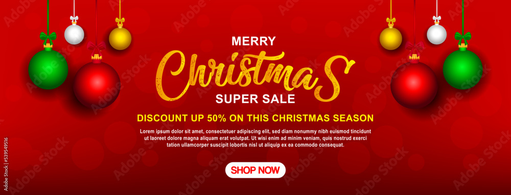 Merry Christmas Web Banners
