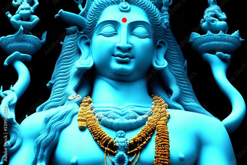 Blue Hindu God