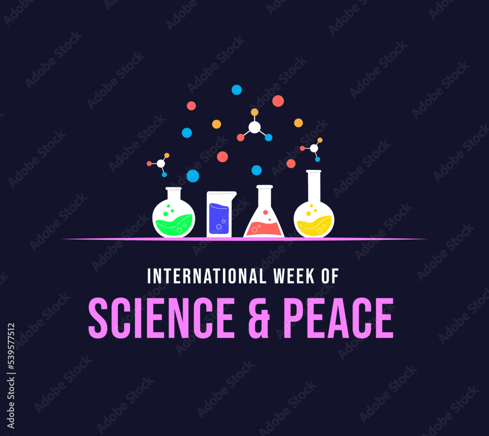 World Science Day for Peace and Development background, Global science ...