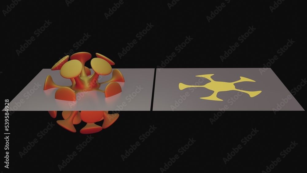 3d object intersecting 2d plane, revealing cross sections where both dimensions touch ...