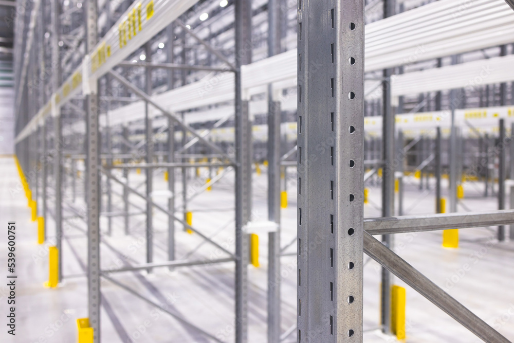 Modern large warehouse space interior, new and modern distribution ...