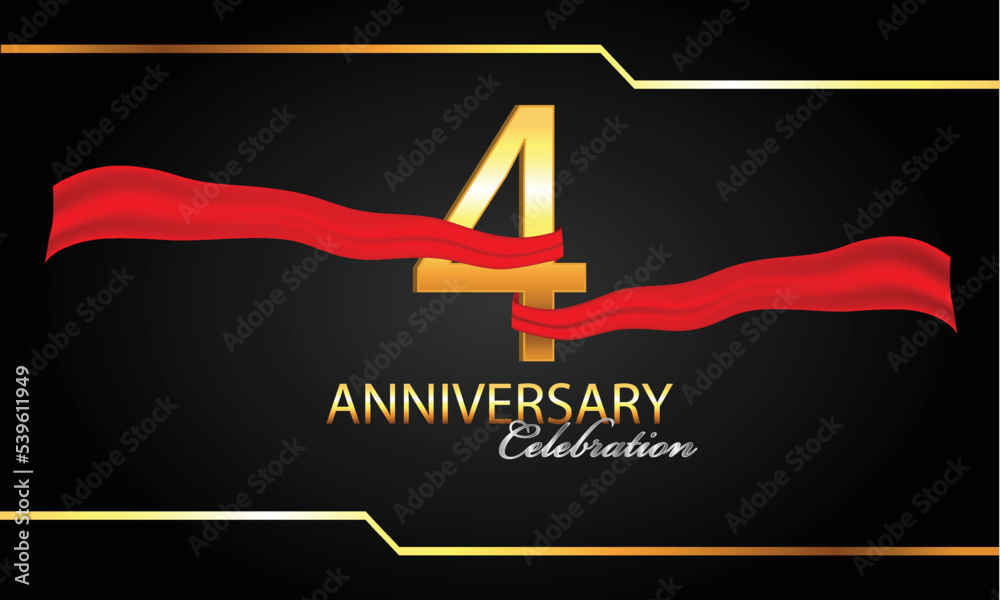 4 anniversary celebration. 4th anniversary celebration. 4 year ...