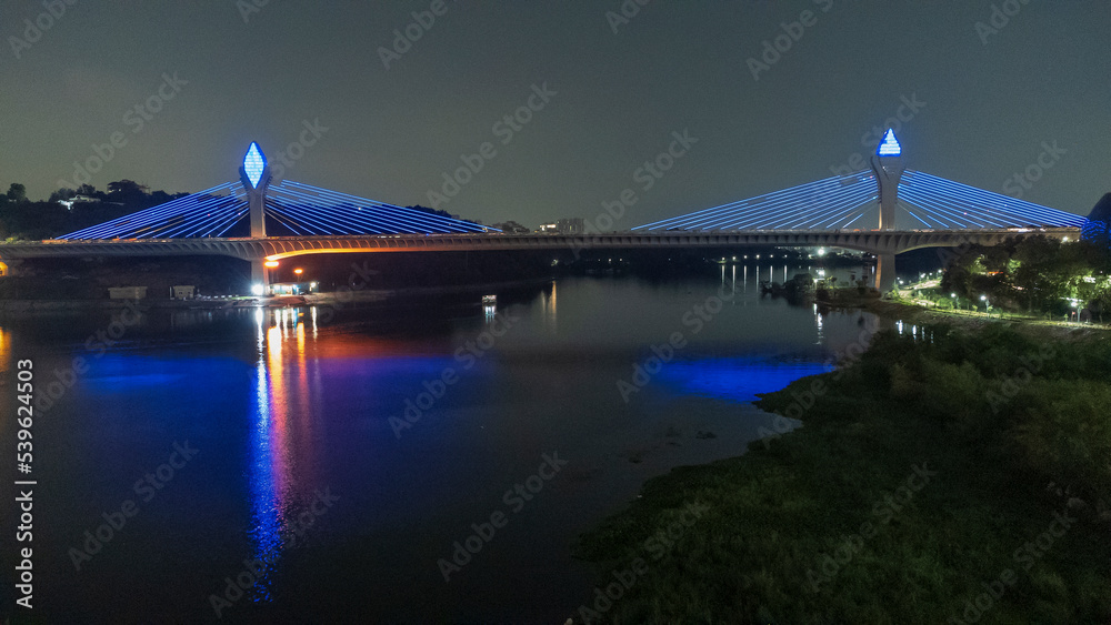 Durgam Cheruvu Cable Bridge is an extradosed bridge in Hyderabad ...
