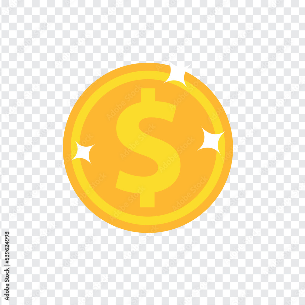 dollar sign isolated on transparent background. dollar icon for your ...