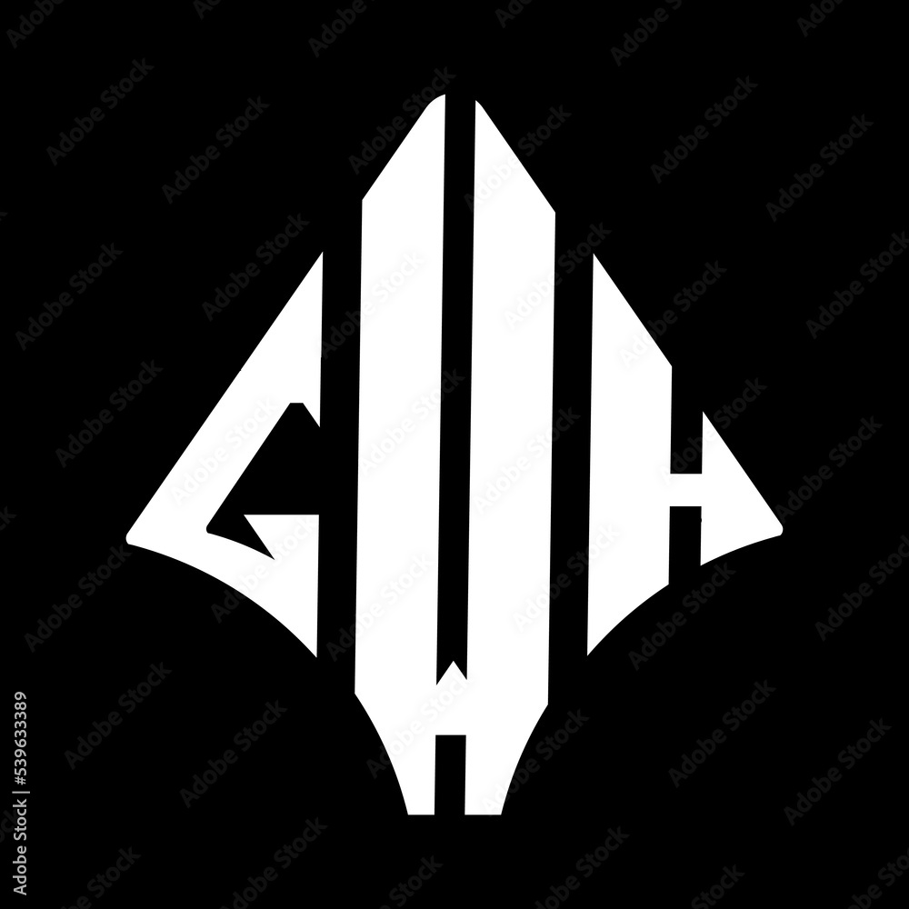 GWH logo. GWH letter logo. GWH letter logo design. GWH modern and ...