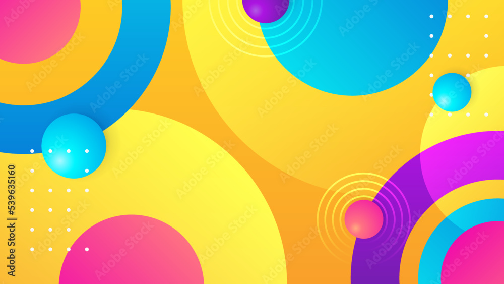 Abstract background with colorful geometric shapes. Trendy gradient ...