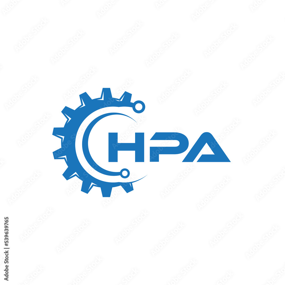 HPA letter technology logo design on white background. HPA creative ...