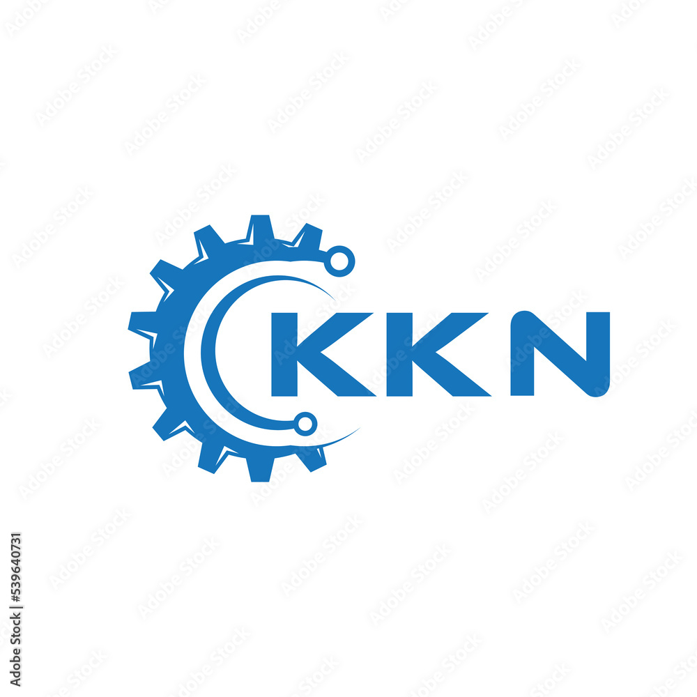 KKN letter technology logo design on white background. KKN creative ...