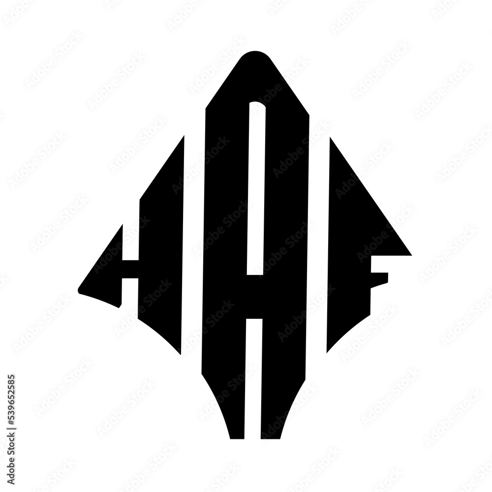HAF logo. HAF logo letter logo design vector image. HAF letter logo ...