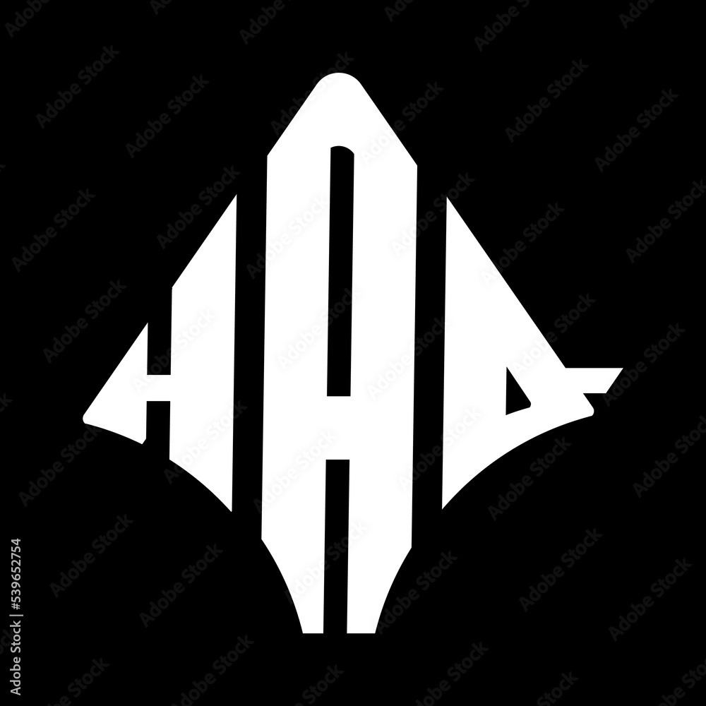 HAQ logo. HAQ logo letter logo design vector image. HAQ letter logo ...
