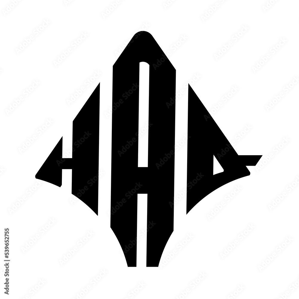HAQ logo. HAQ logo letter logo design vector image. HAQ letter logo ...