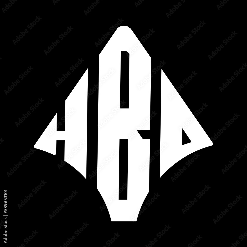 HBD logo. HBD logo letter logo design vector image. HBD letter logo ...