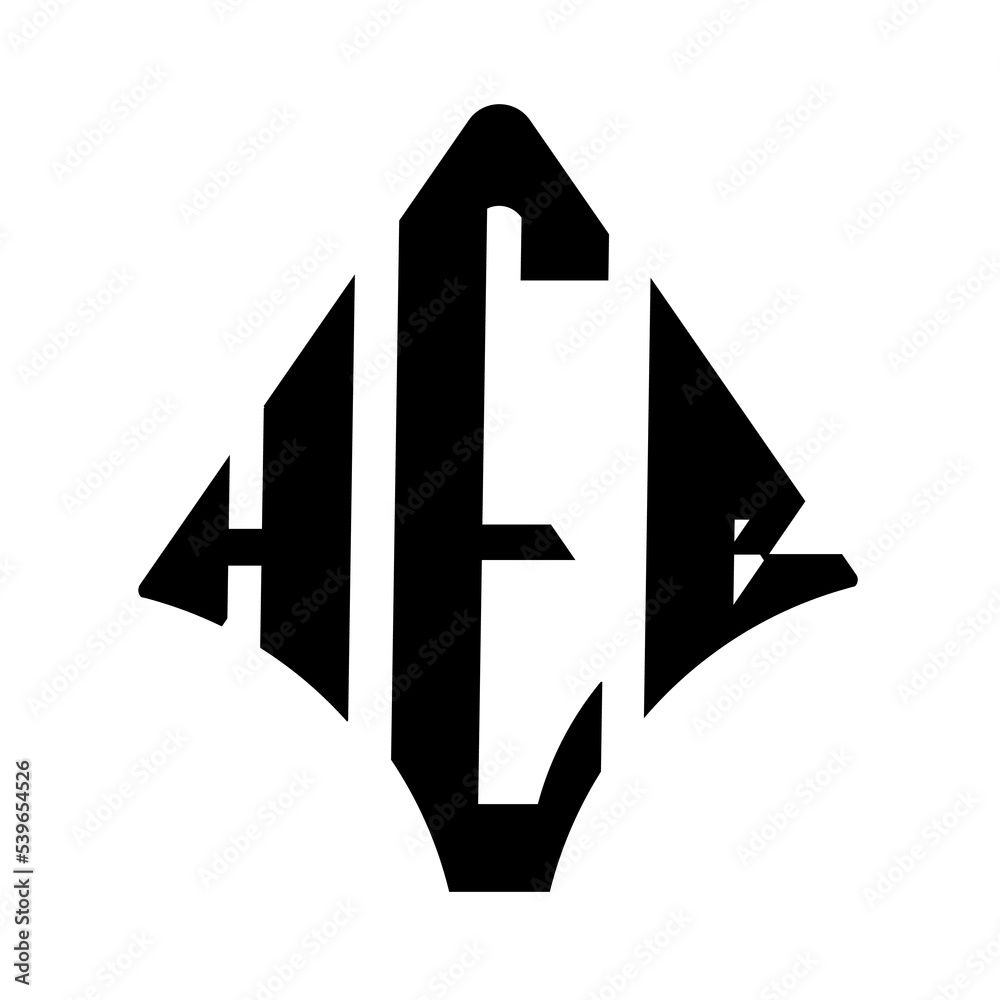 HEB logo. HEB logo letter logo design vector image. HEB letter logo ...