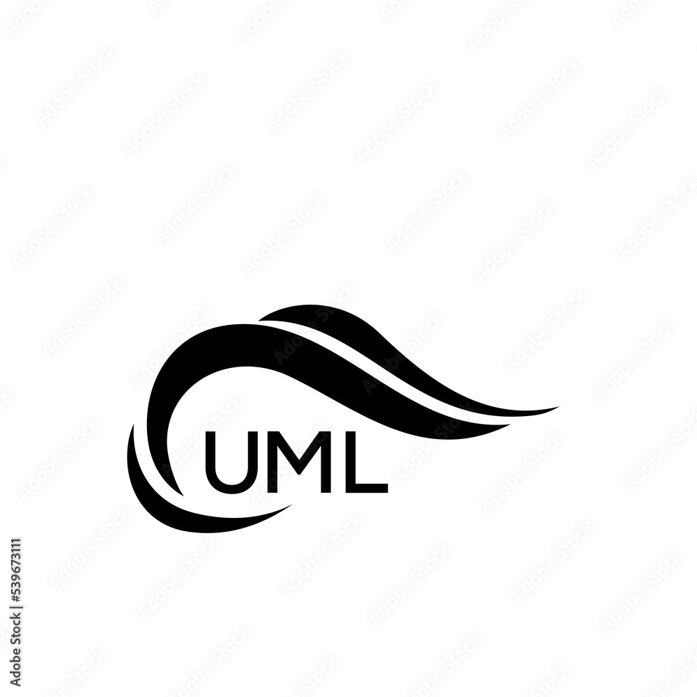 UML letter logo. UML blue image. UML Monogram logo design for ...