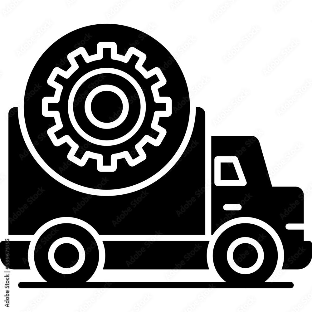 Truck Repair Icon Stock Vector | Adobe Stock