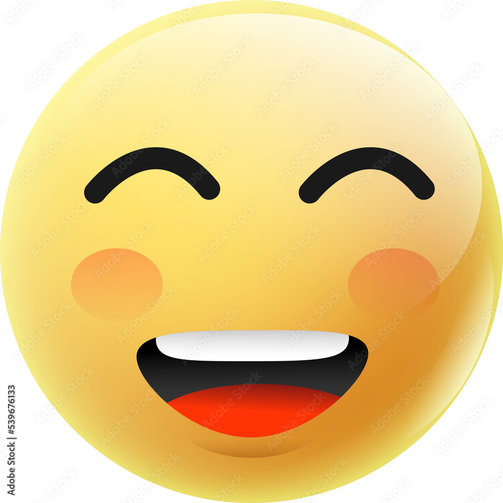Smile Emoji Face Illustration Stock Photo | Adobe Stock