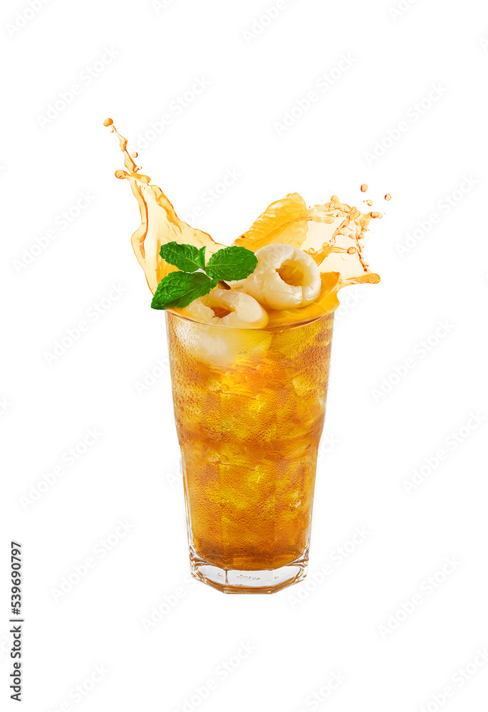 Lychee tea in transparent background Stock Photo | Adobe Stock
