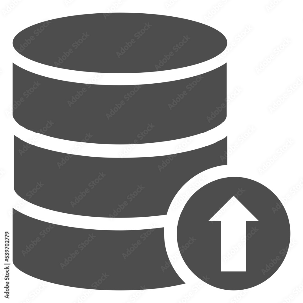 database upload icon Stock Vector | Adobe Stock