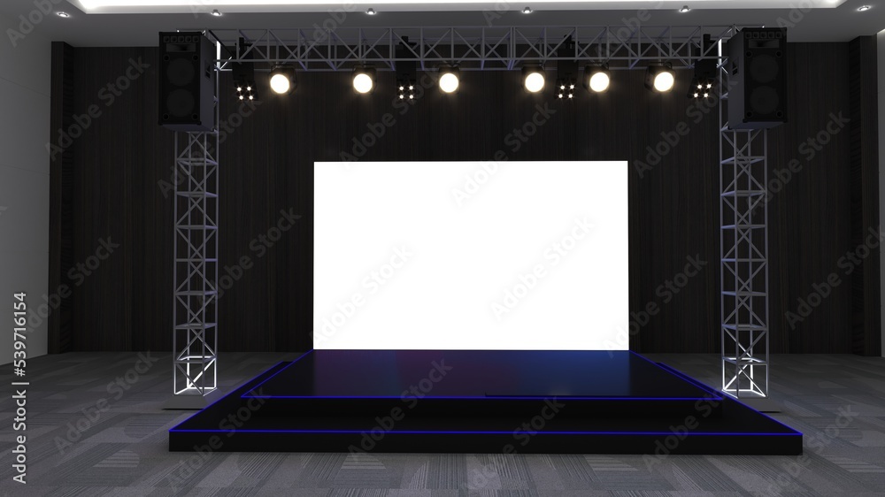 Conference Stage Designs. Meeting event scene, party scene design ...
