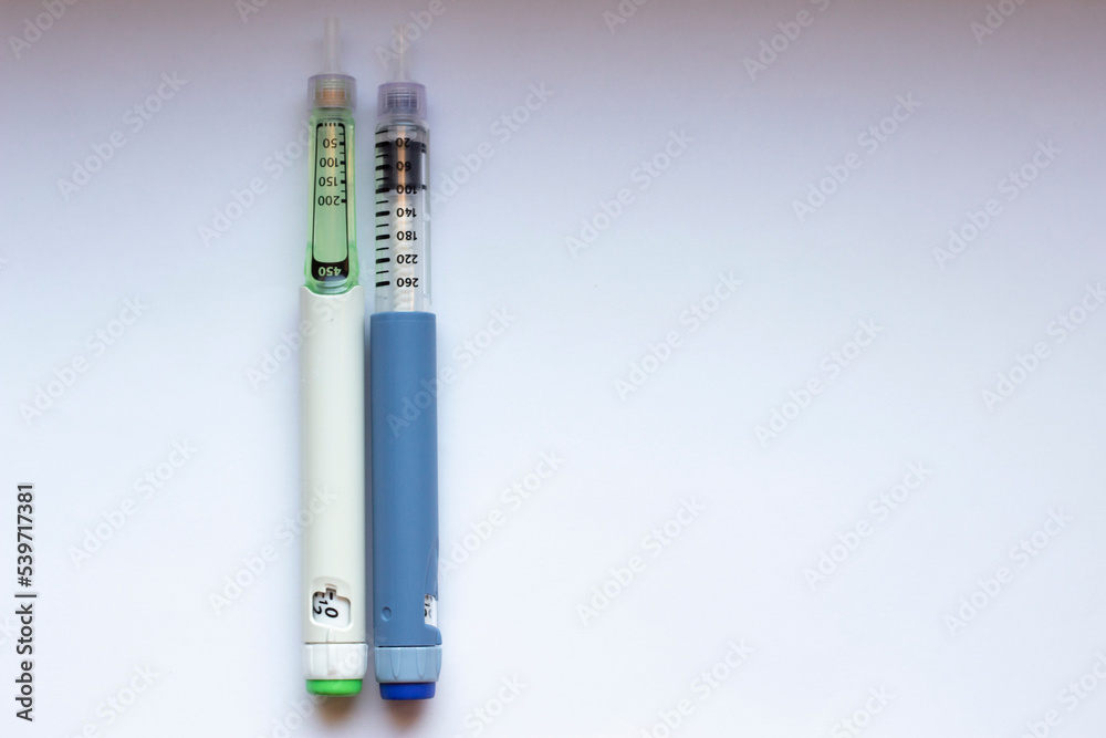 Pen Syringe with Long insulin and Short insulin for grade 1 diabetics ...
