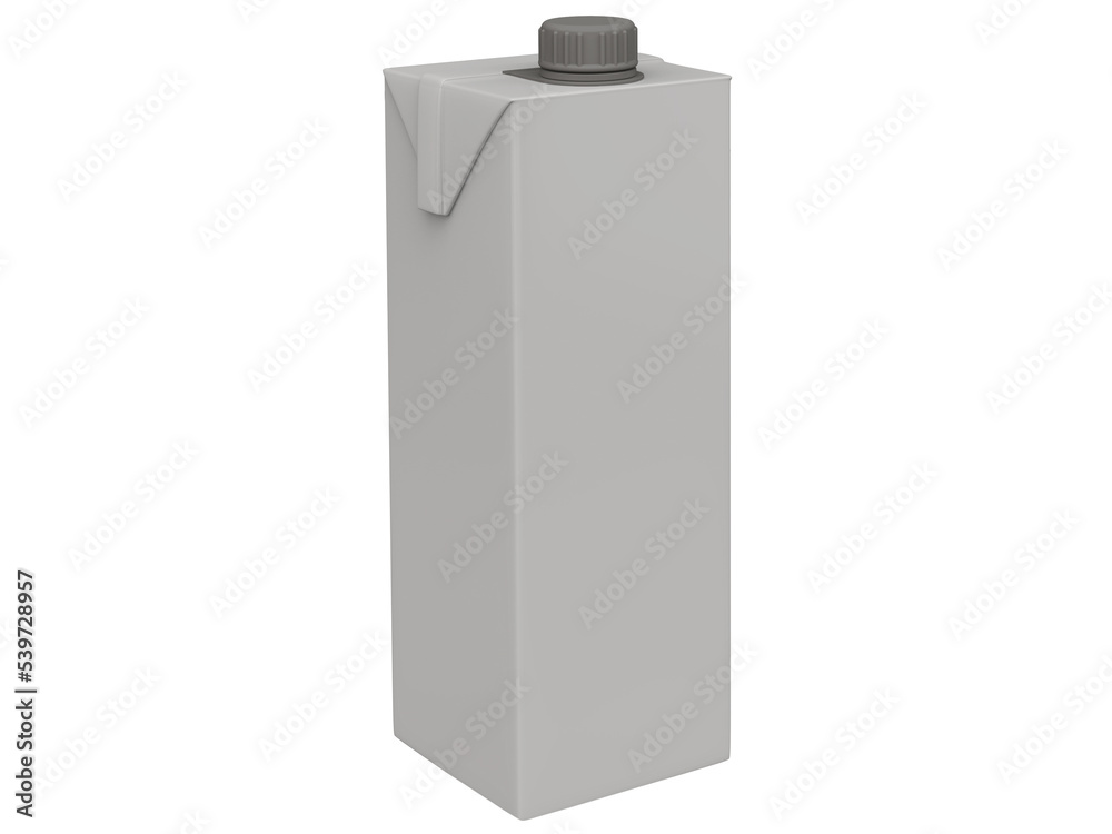 paper milk carton prepared for mockup with blank background Stock Photo ...