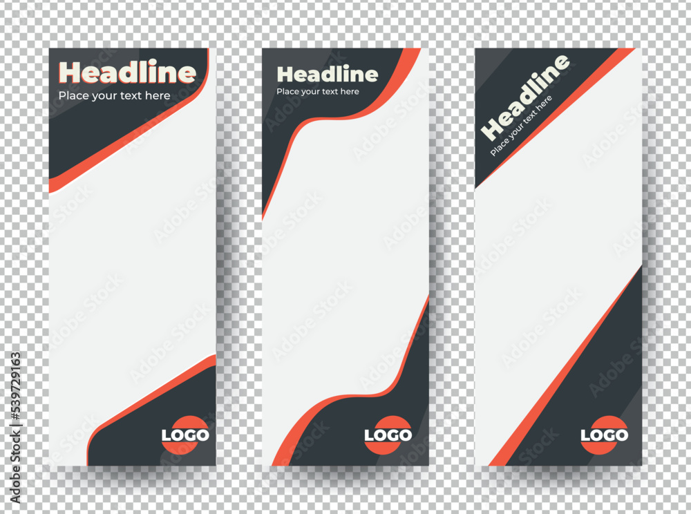 Vertical Banner Design Signboard Advertising RollUp Brochure Flyer ...