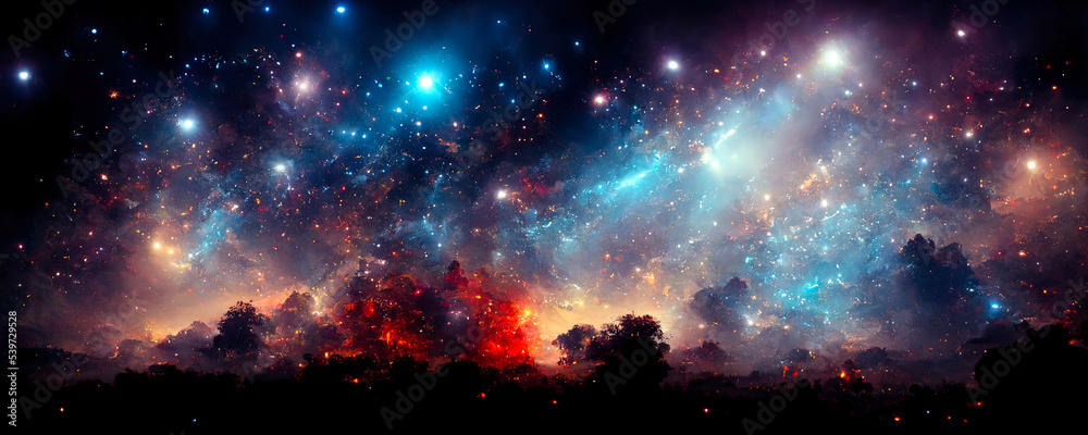 Colorful abstract wallpaper texture background illustration, Universe ...