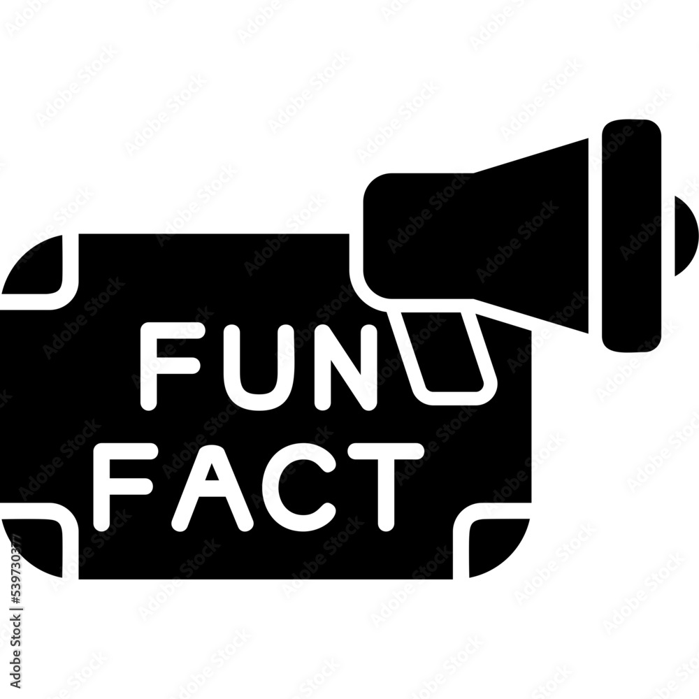 Fun Fact Icon Stock Vector | Adobe Stock
